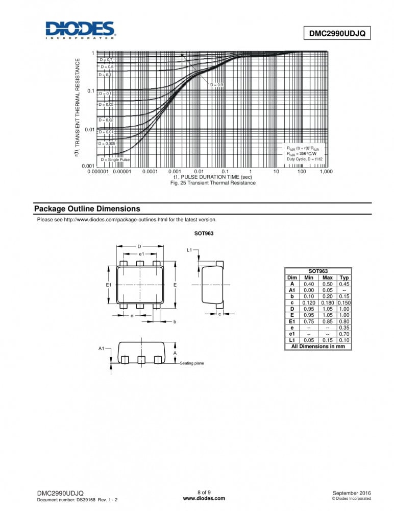 DMC2990UDJQ-7 datasheet page 8