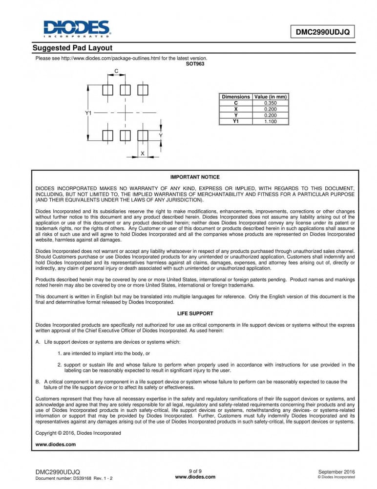 DMC2990UDJQ-7 datasheet page 9