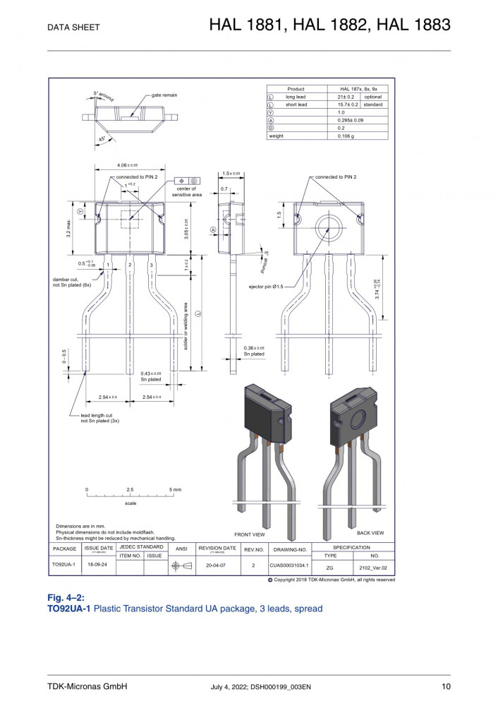 HAL 188x datasheet page 10