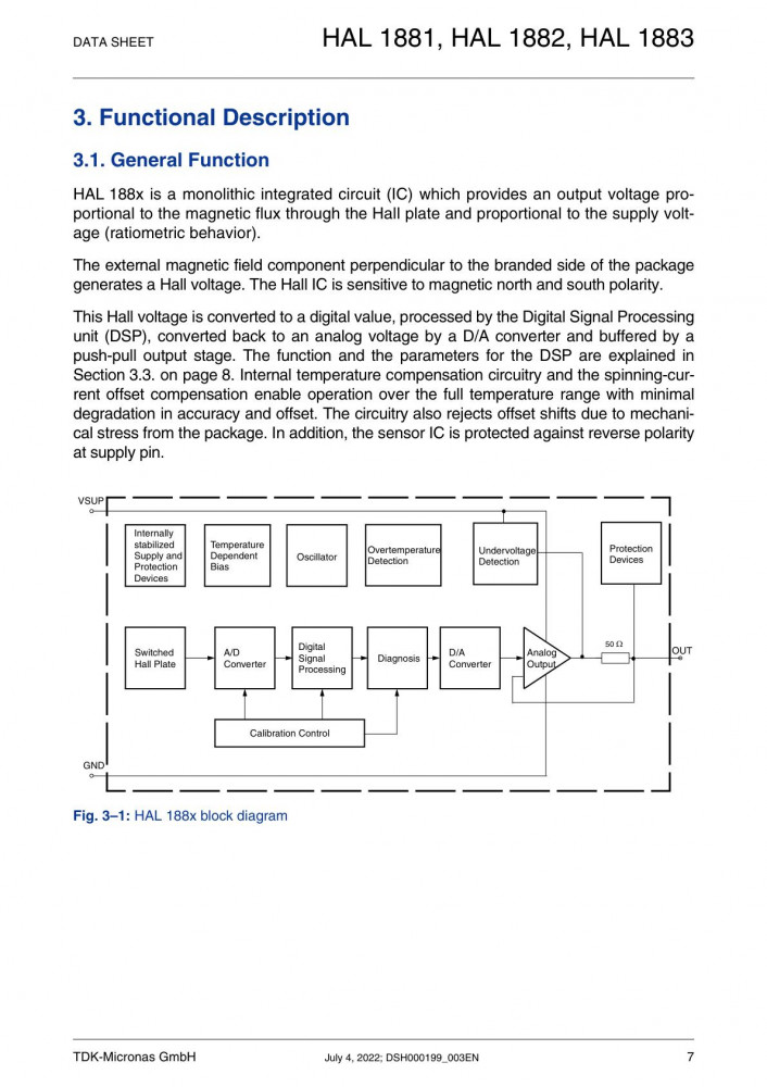 HAL 188x datasheet page 7