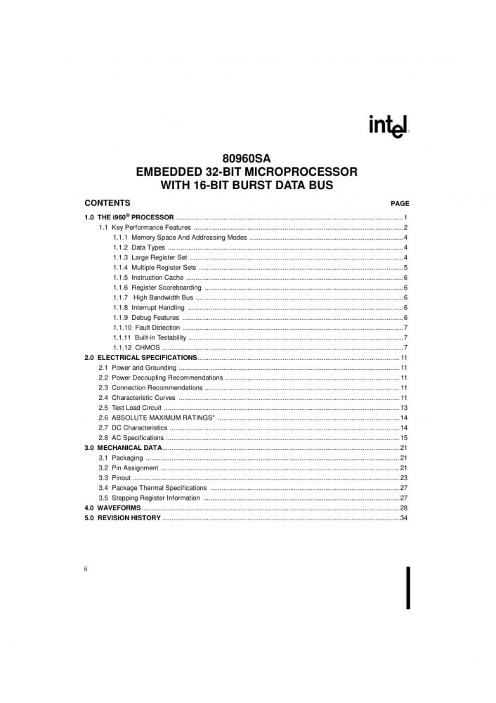 80960SA technical document page 2