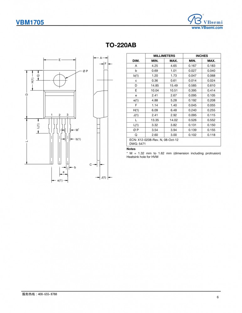 VBM1705 datasheet page 6