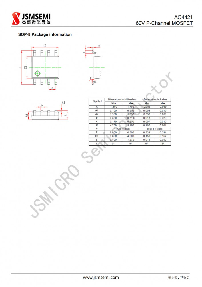 AO4421 datasheet page 5