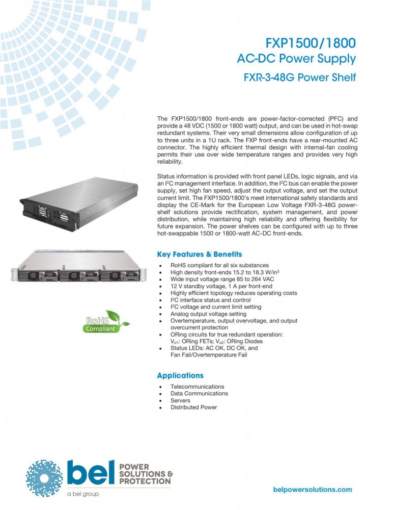 FXP1800-48G datasheet page 1
