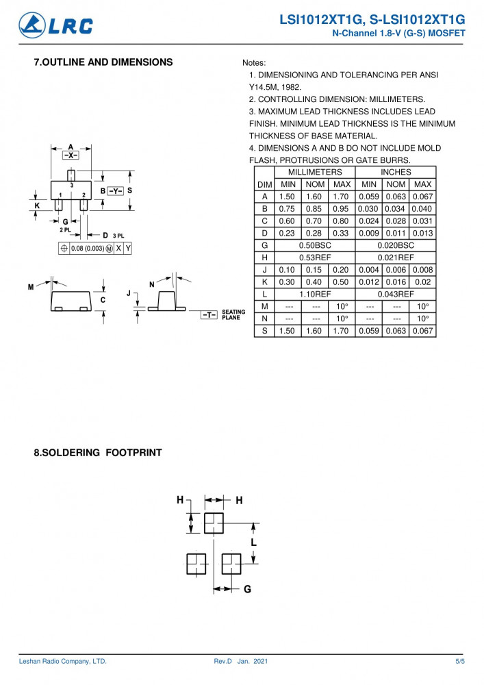LSI1012XT1G datasheet page 5