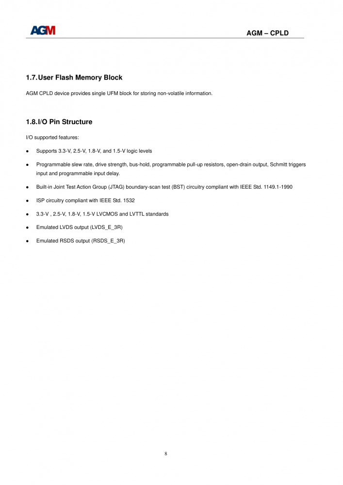 AG256SL100 technical document page 8