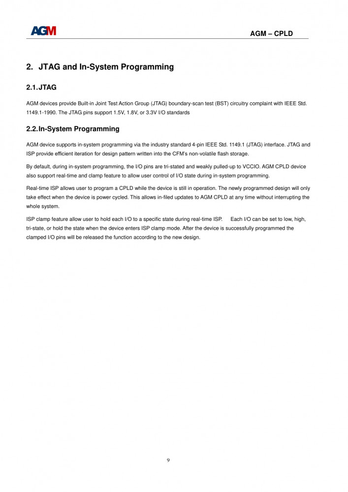 AG256SL100 technical document page 9