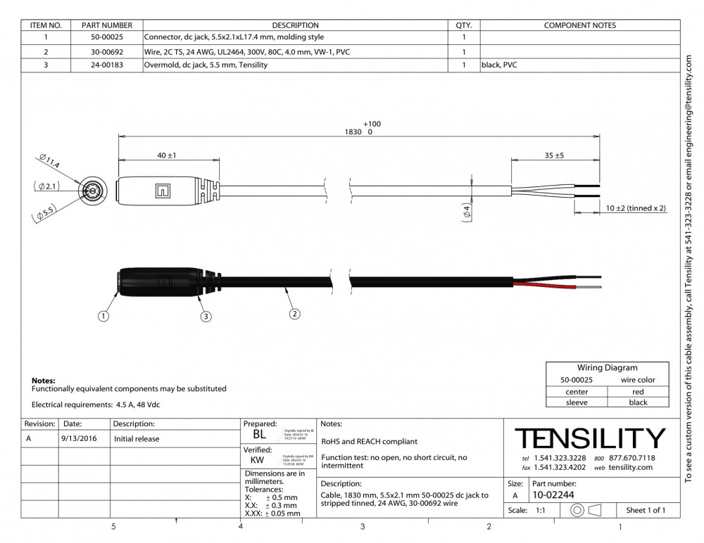 Tensility 10-02244 product drawing