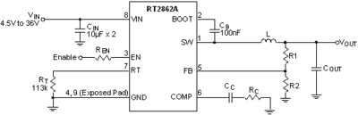 RT2862 - 3A, 36V, Synchronous Step-Down Converter