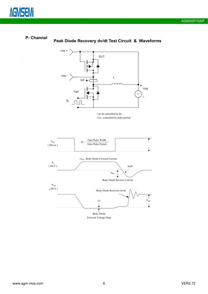AGM30P10AP datasheet page 6