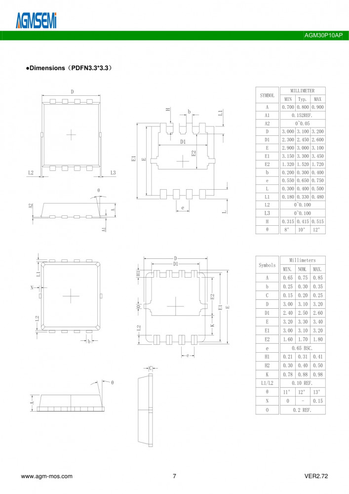 AGM30P10AP datasheet page 7