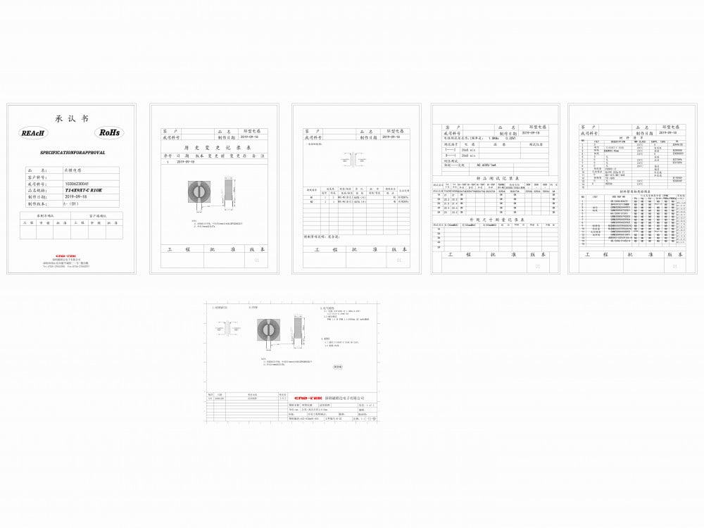 CND-tek 10306230041 approval specification document