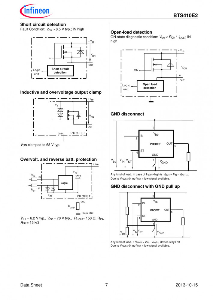 BTS410E2E3062A datasheet page 7