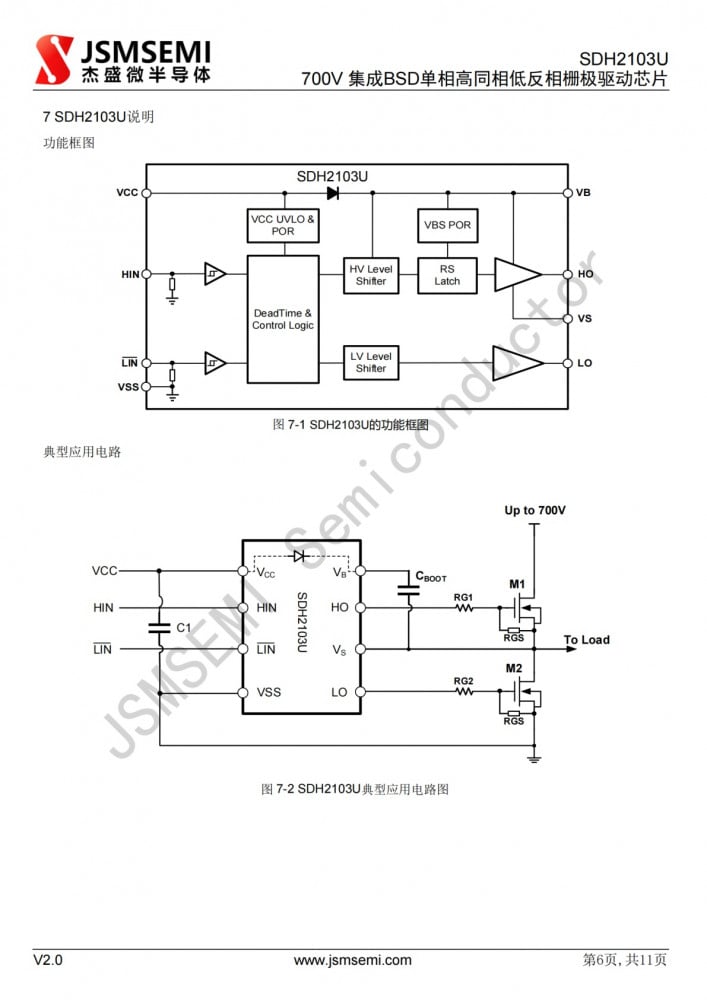 SDH2103U datasheet page 6