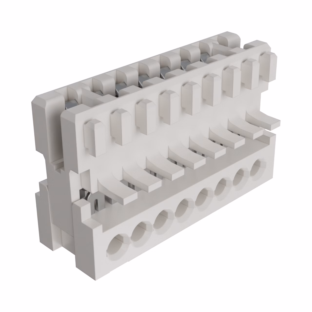 Appli-Mate RAST 2.5 IDT Housing, 2.50mm Pitch, Direct/Indirect, Female, 6 Circuits, All Position Keys, Polarizing Rib Between Circuits 4 and 5