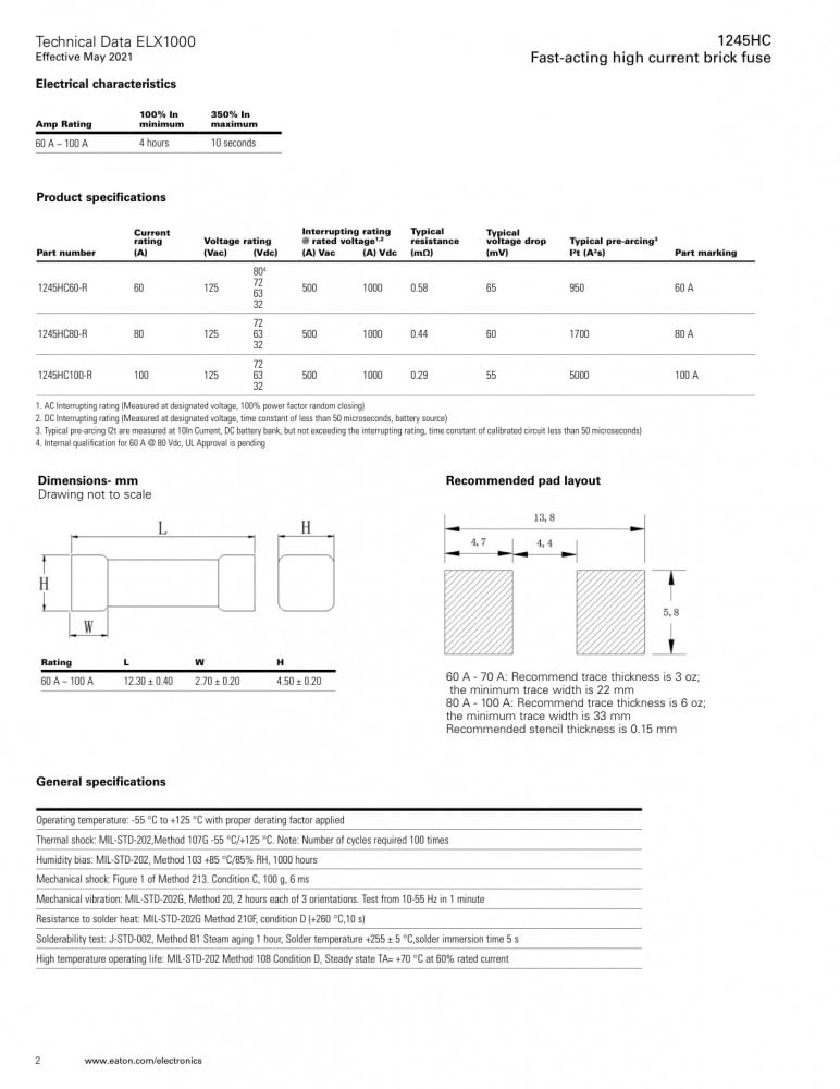 1245HC100-RTR datasheet page 2