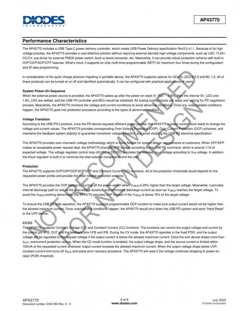 AP43770T16-13 datasheet page 5