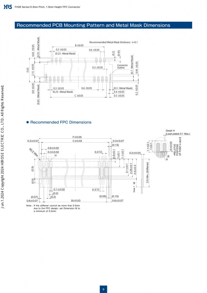 FH26 Series datasheet page 8