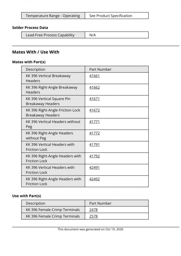 MOLEX 09507061 technical drawing page 3