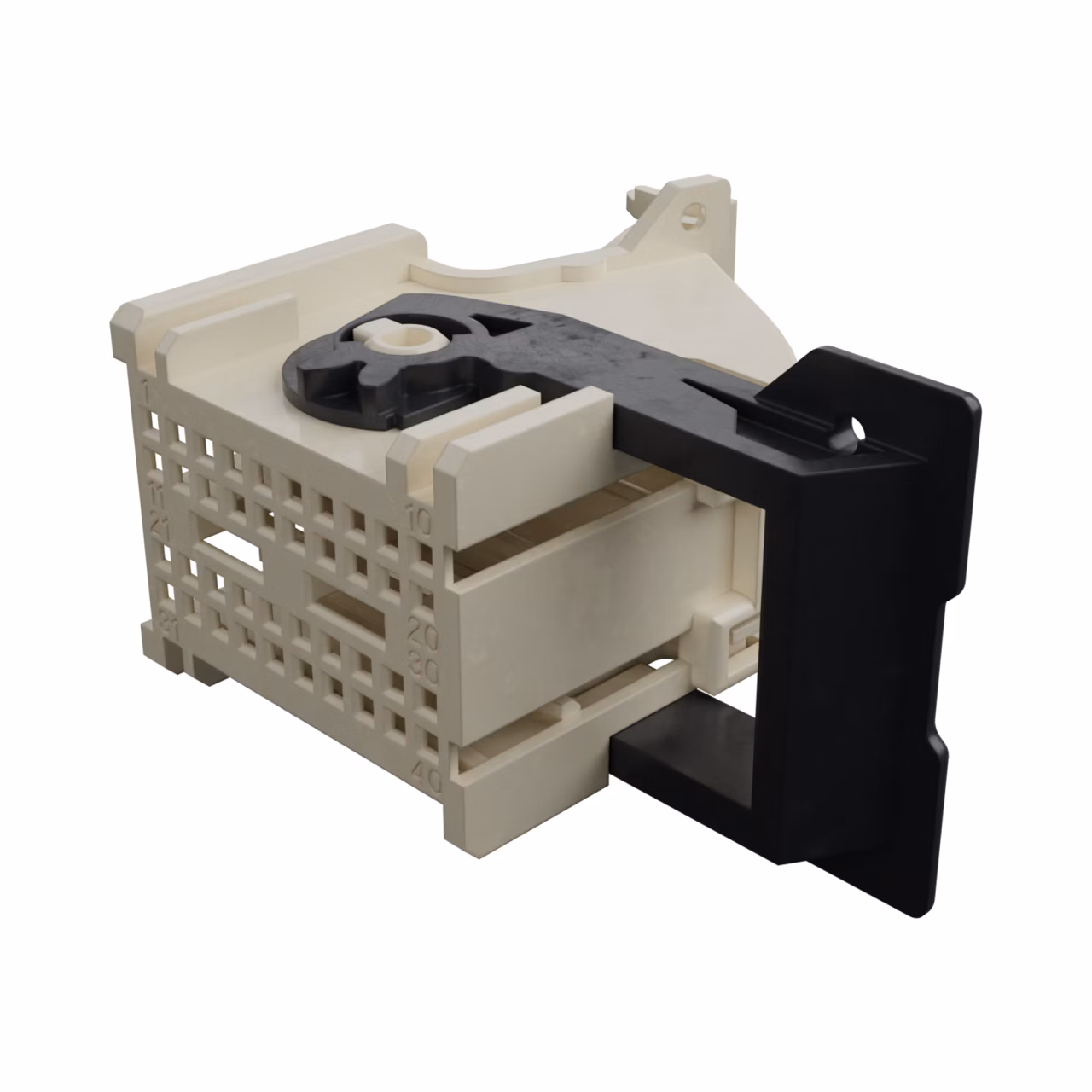 2.54mm Pitch MOX Receptacle Housing, 4 Rows, 40 Circuits, Gray for sale
