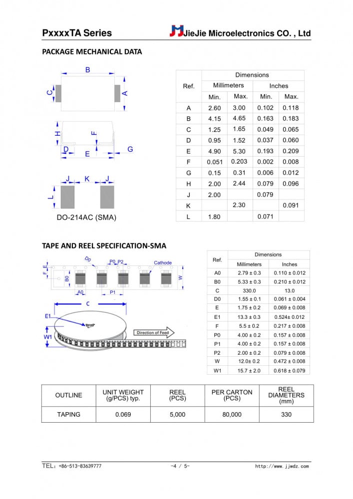 P0080TA datasheet page 4