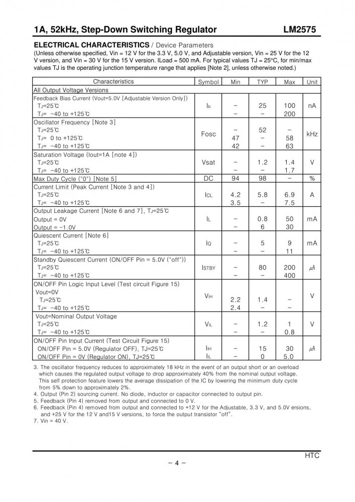 LM2575 datasheet page 4