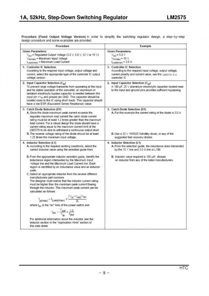 LM2575 datasheet page 9