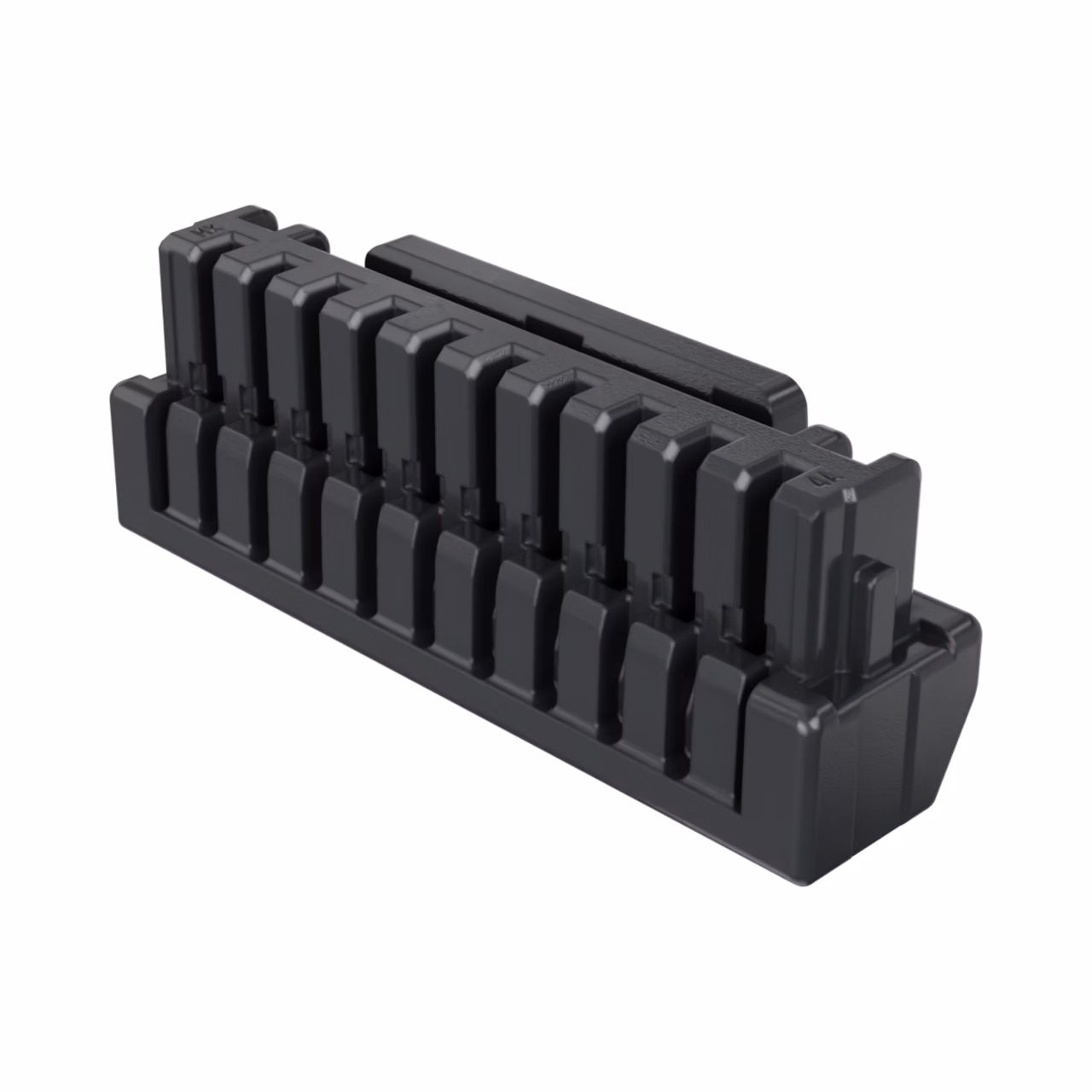 1.50mm Pitch, Micro-Lock Plus Receptacle Crimp Housing, Single Row, Positive Lock, 10 Circuits, Black for sale