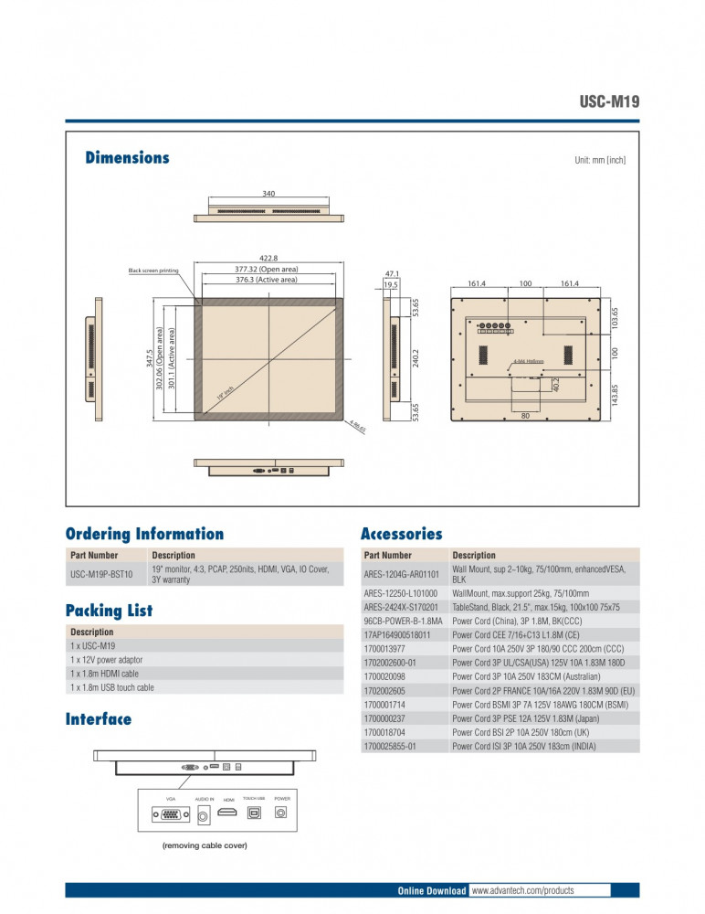 USC-M19 technical document page 2