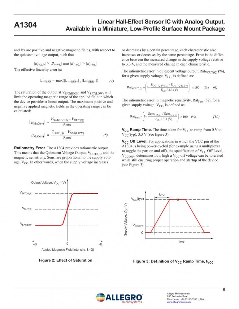 A1304 datasheet page 5