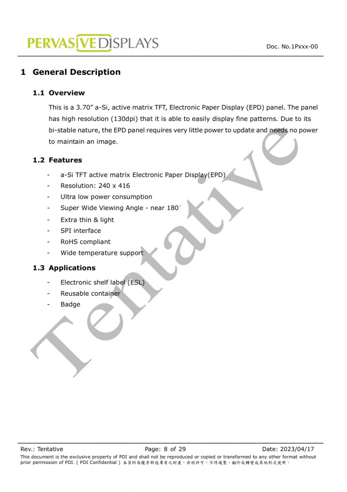 E2370KS0C1 specification page 8