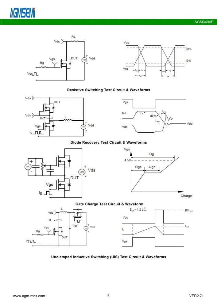 AGM3404E datasheet page 5