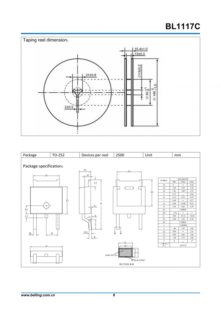 BL1117C datasheet page 8
