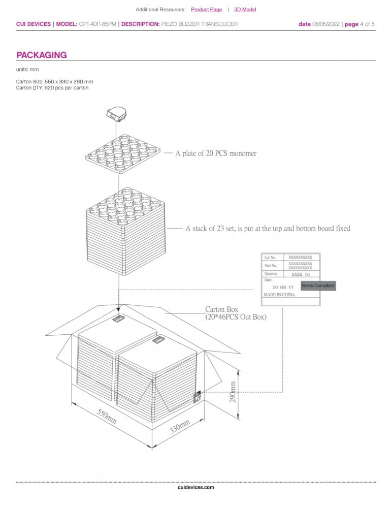 CPT-4011-85PM datasheet page 4