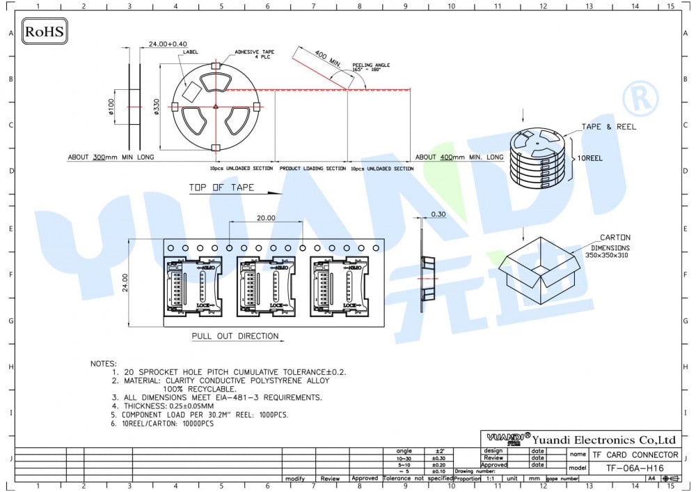 Yuandi TF-06A-H16 technical drawing page 2