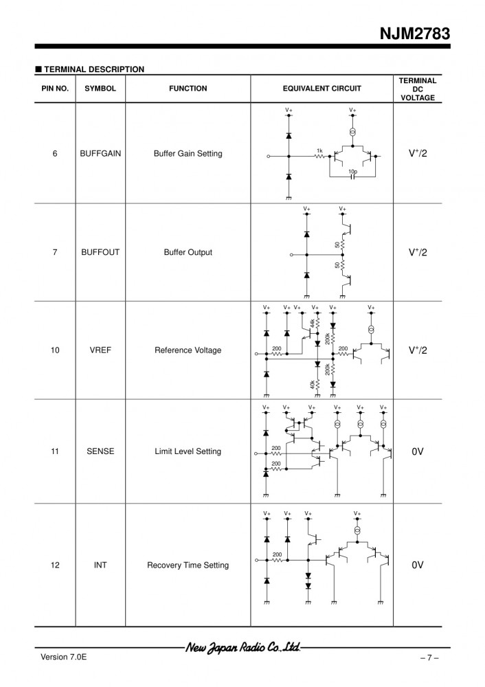 NJM2783V-TE1 datasheet page 7