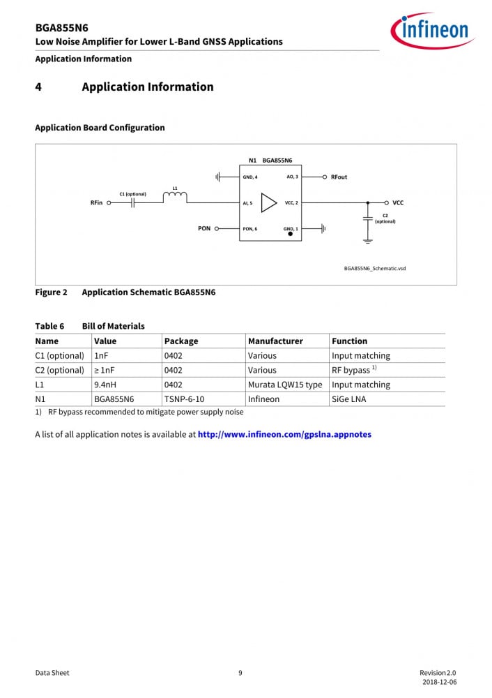 BGA855N6 datasheet page 9