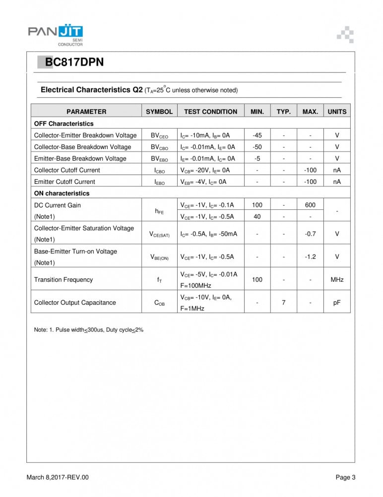 BC817DPN datasheet page 3