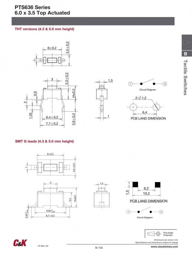 PTS636SM43JSMTRLFS technical document page 2