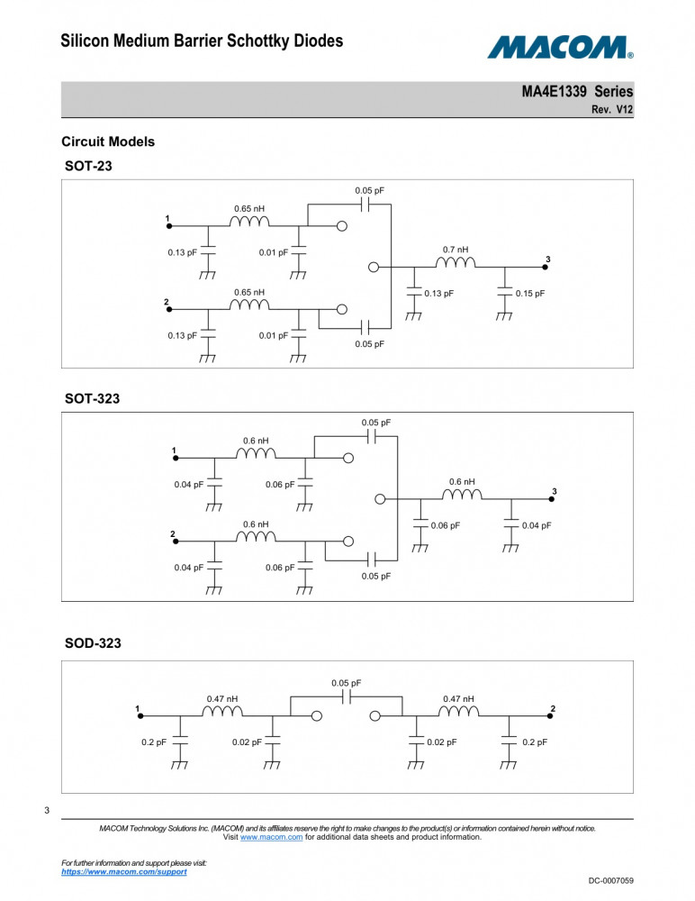 MA4E1339 datasheet page 3