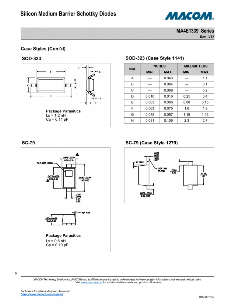 MA4E1339 datasheet page 5