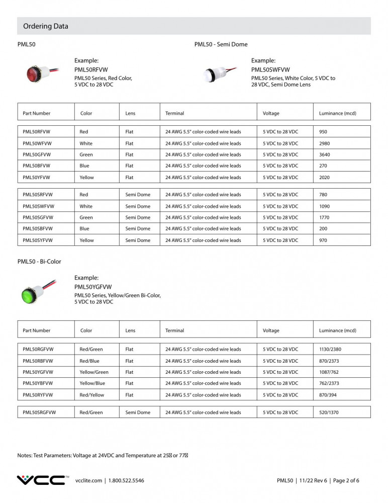 PML50 technical document page 2