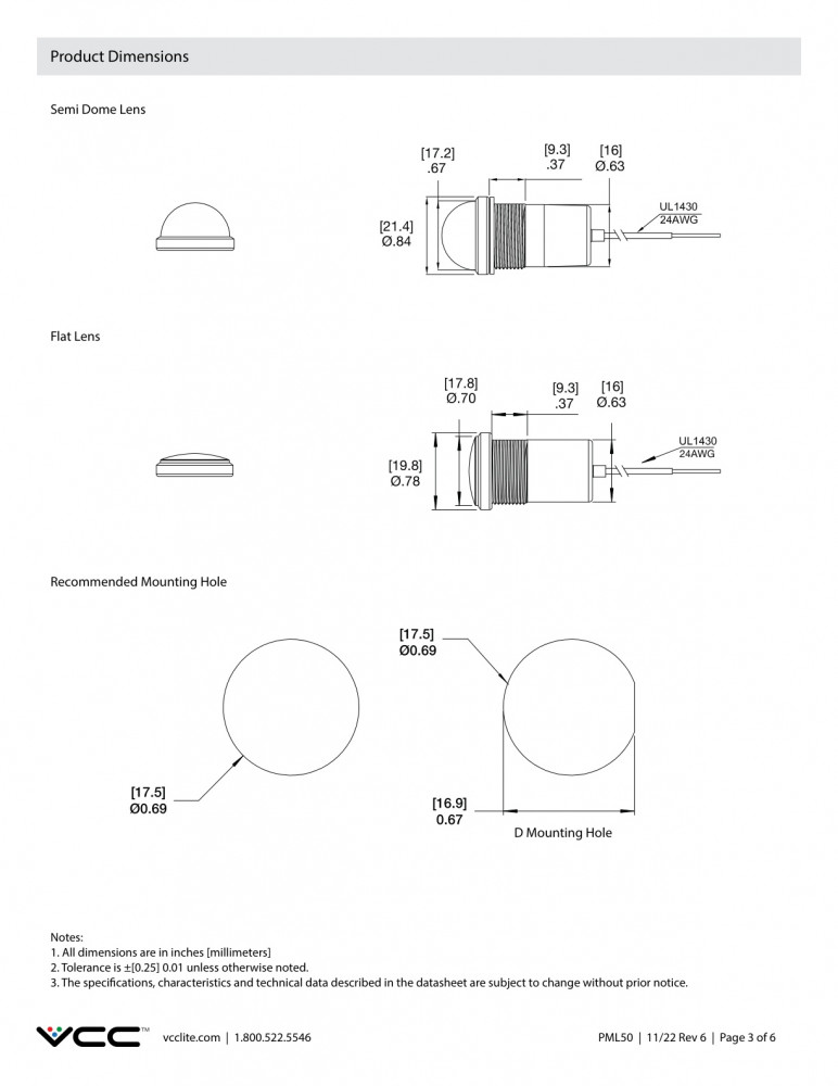 PML50 technical document page 3