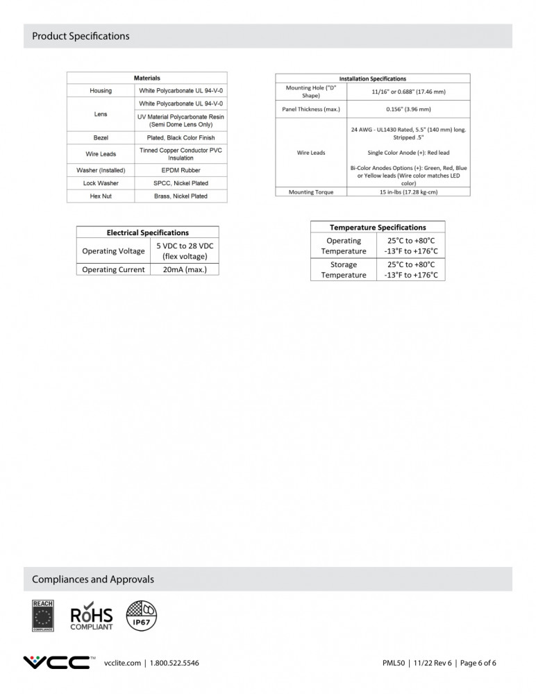PML50 technical document page 6