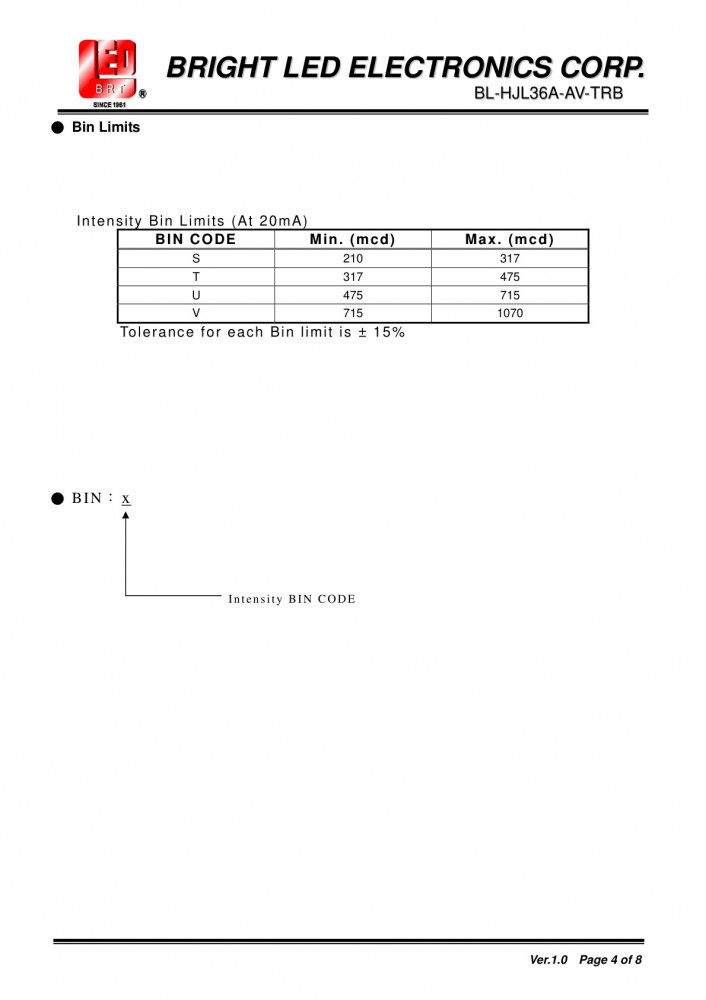 BL-HJL36P-TRB technical document page 4