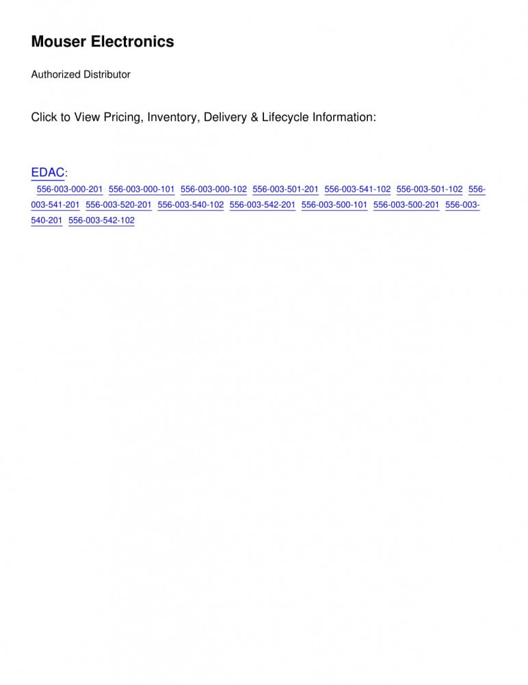 EDAC 556 Series technical drawing page 3