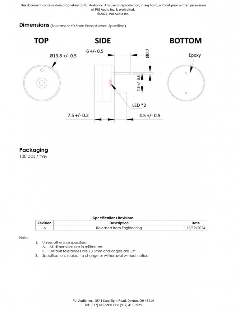 LAI-1441-TB-WP datasheet page 3