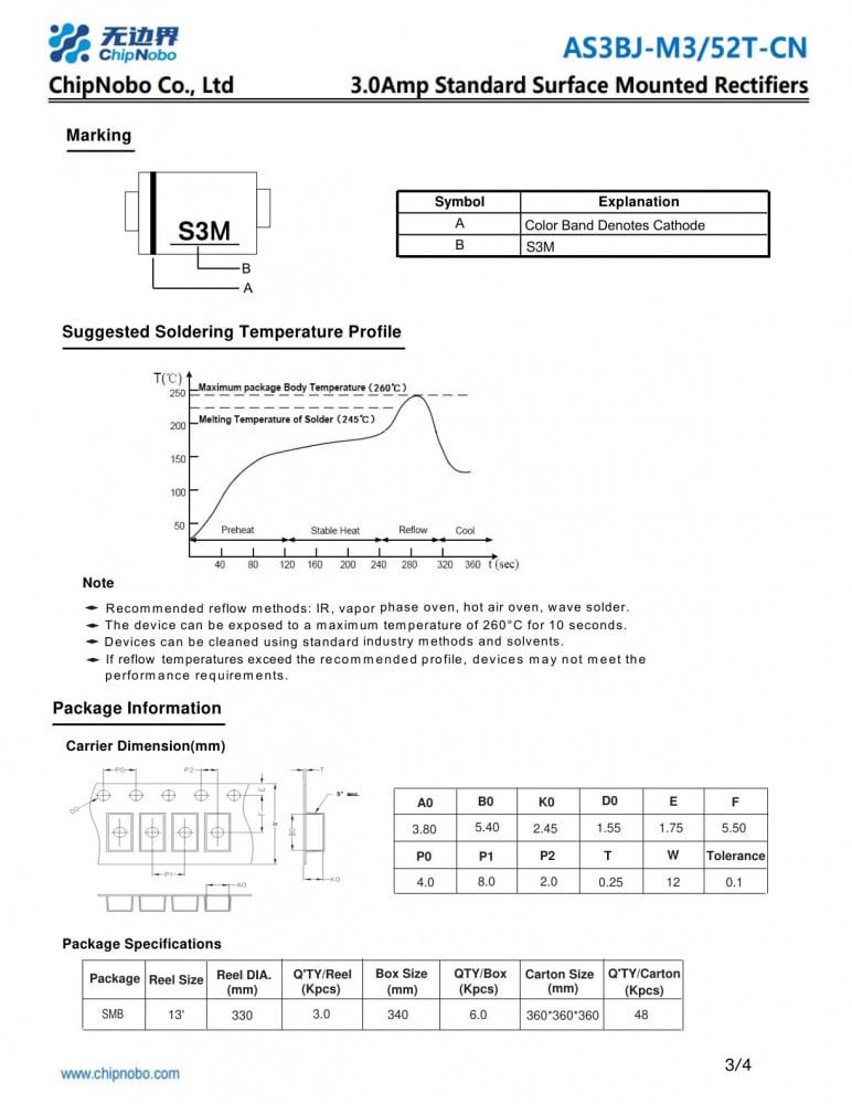 AS3BJ-M3/52T-CN datasheet page 3