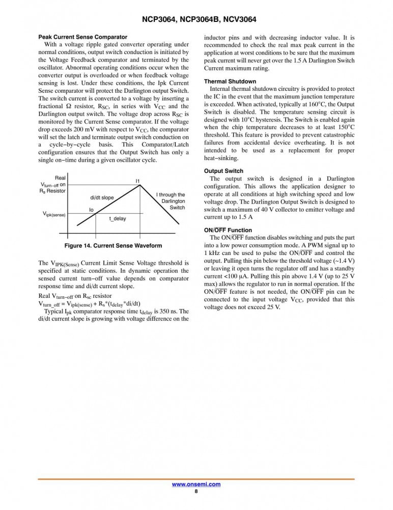 NCP3064PDBCKGEVB document page 8