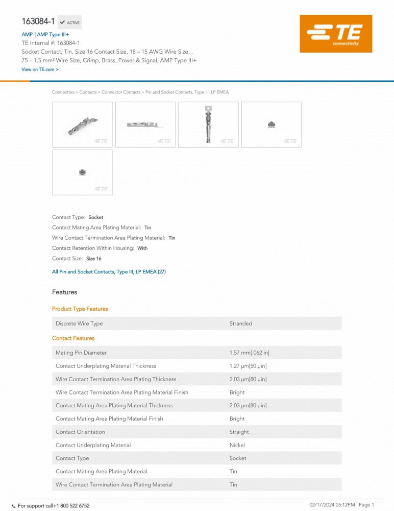 163084-1 technical document page 1